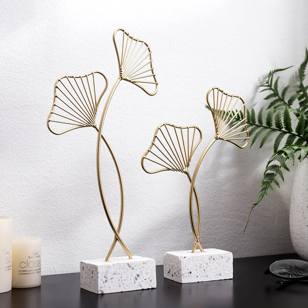 Nordic Home decor Metal Maple Leaf Model Abstract ... – Grandado