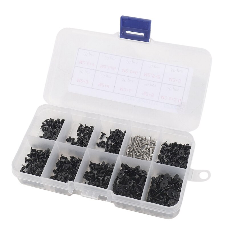 1000Pcs M2 M2.5 M3 Km Schroef Platte Kop Phillips ... – Vicedeal
