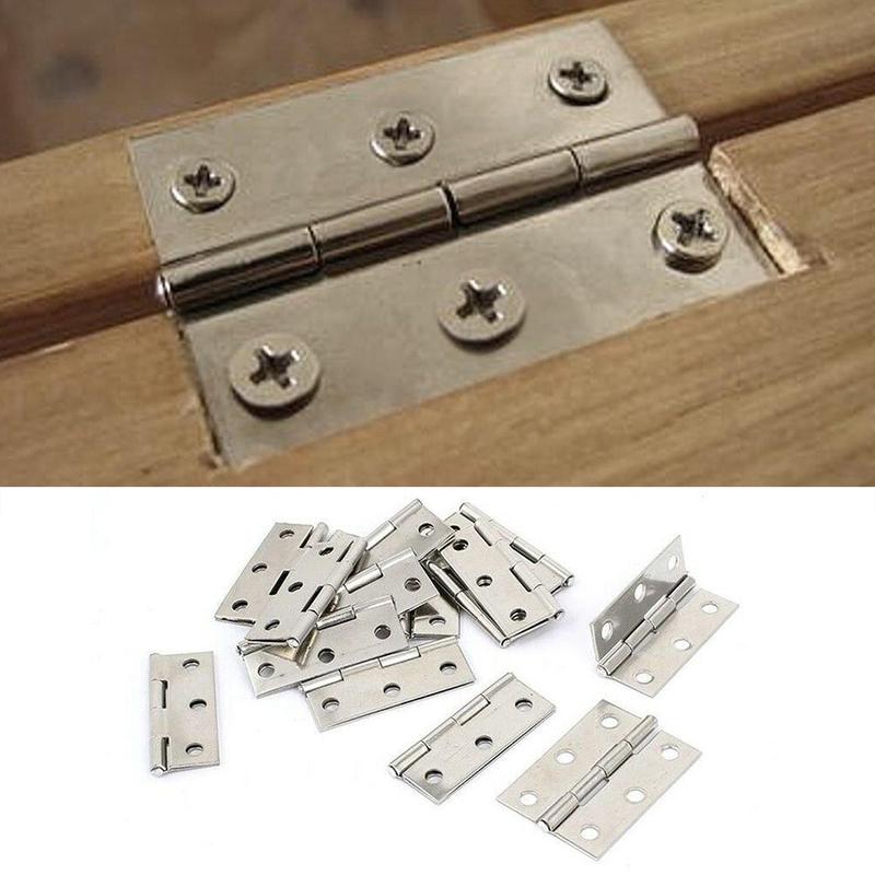 Silver Stainless Steel Wardrobe Door Thickened Hin... – Vicedeal