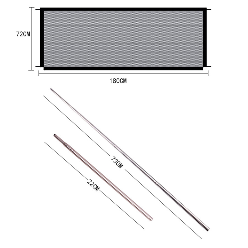 ic Gate Portable Folding Mesh Baby Safety Fencing ... – Grandado