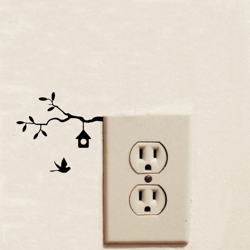 Birds Tree Branches House Vinyl Wall Decal Sticker... – Grandado