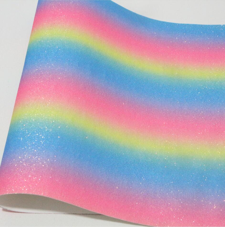 A4 21*29cm Leather Sheet Progressive Color Rainbow... – Grandado