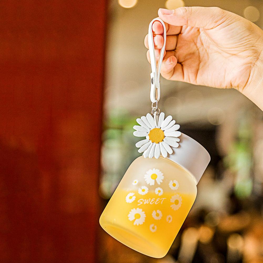 Portable 350ml Flower Pattern Water Glass Simple E... – Grandado