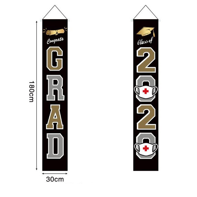 Congrats Graduate Hanging Flags Banners Graduation... – Grandado
