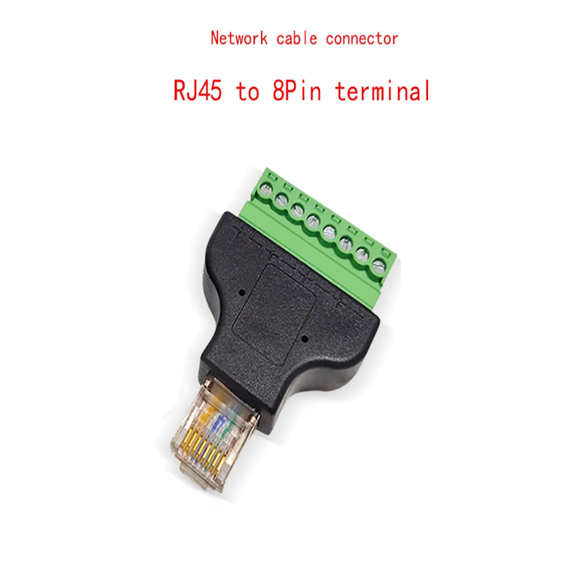 rj45 to screw terminal Block 8p connector ethernet... – Grandado
