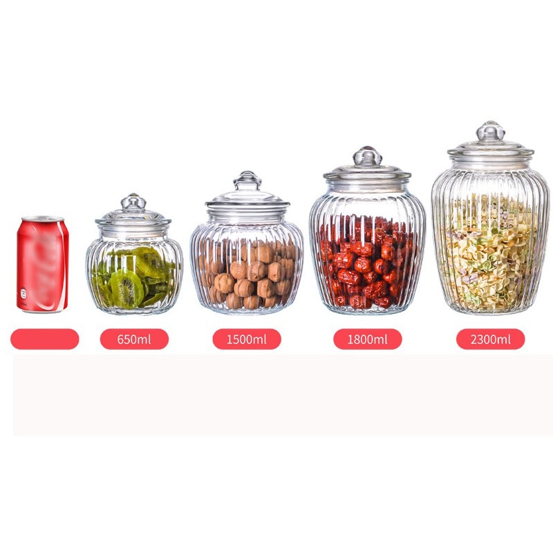 Honey Glass Bottle Fruit Sauce Bottle Grain Enzyme... – Grandado