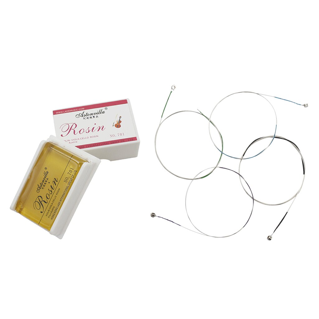 Full Set GDAE Silver Violin Strings Kit & Violin V... – Grandado