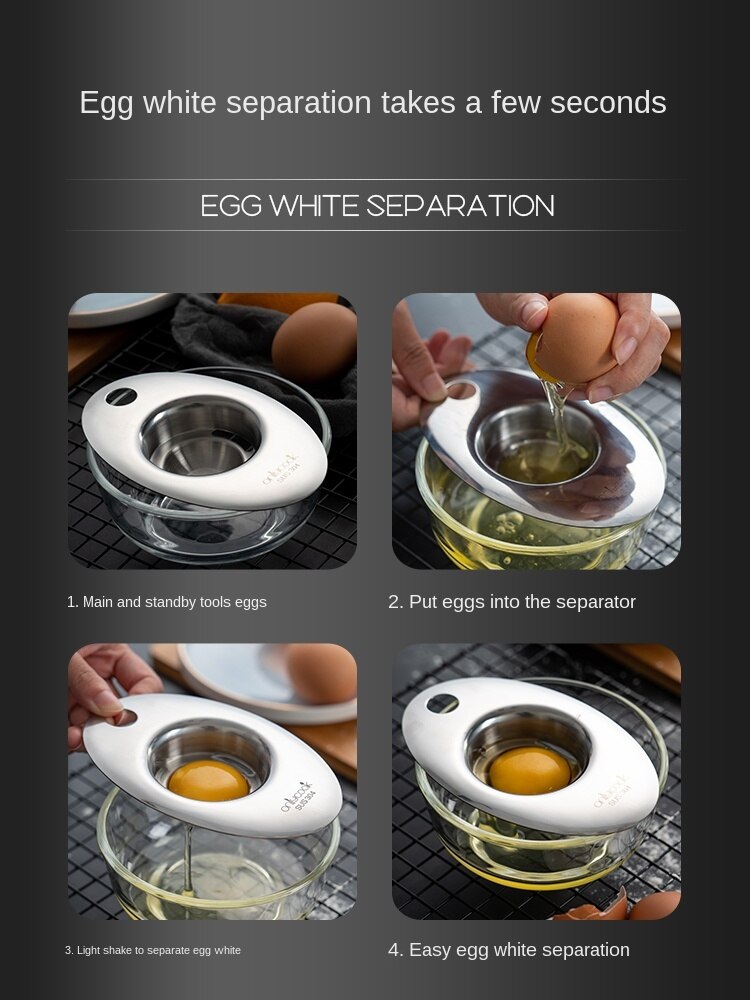 Onlycook 304 Stainless Steel Egg Yolk Egg White Se... – Vicedeal