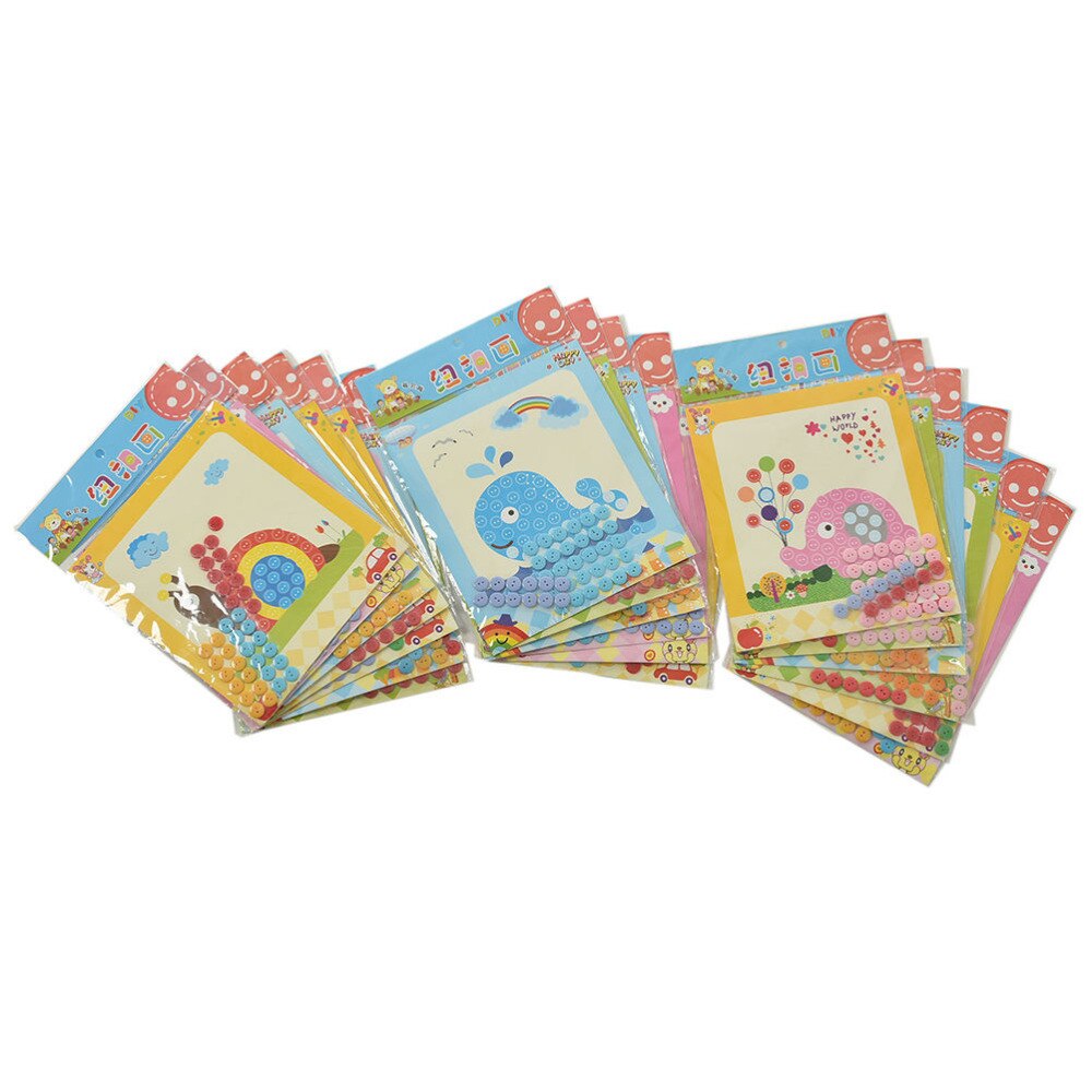 Kids Early Educational DIY Button Stickers Drawing... – Grandado