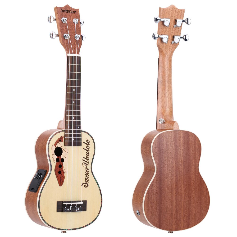 ammoon Spruce 21" Acoustic Ukulele 15 Fret 4 Strin... – Vicedeal