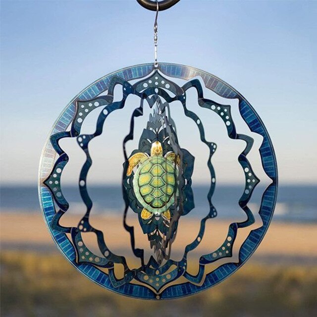 3D wind chimes wind come Prophet Stainless Steel r... – Vicedeal