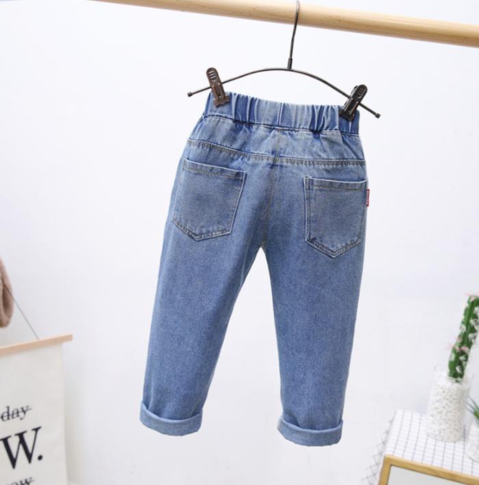 Baby Jeans Kinderen Patroon Gedrukt Denim Broek Jo... – Vicedeal