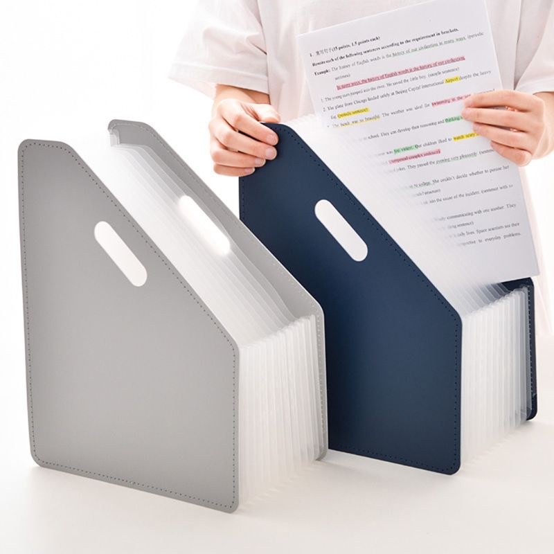 13 Pockets Desk File Folder Document Paper Organiz... – Vicedeal