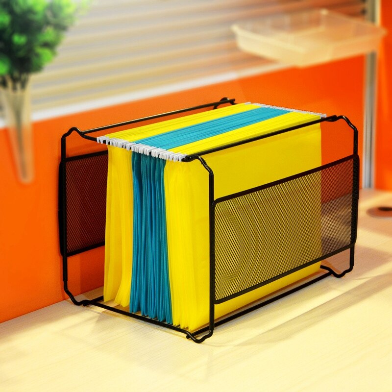 A4 Mesh Metal File Organizer Box Hanging File Fold... – Grandado