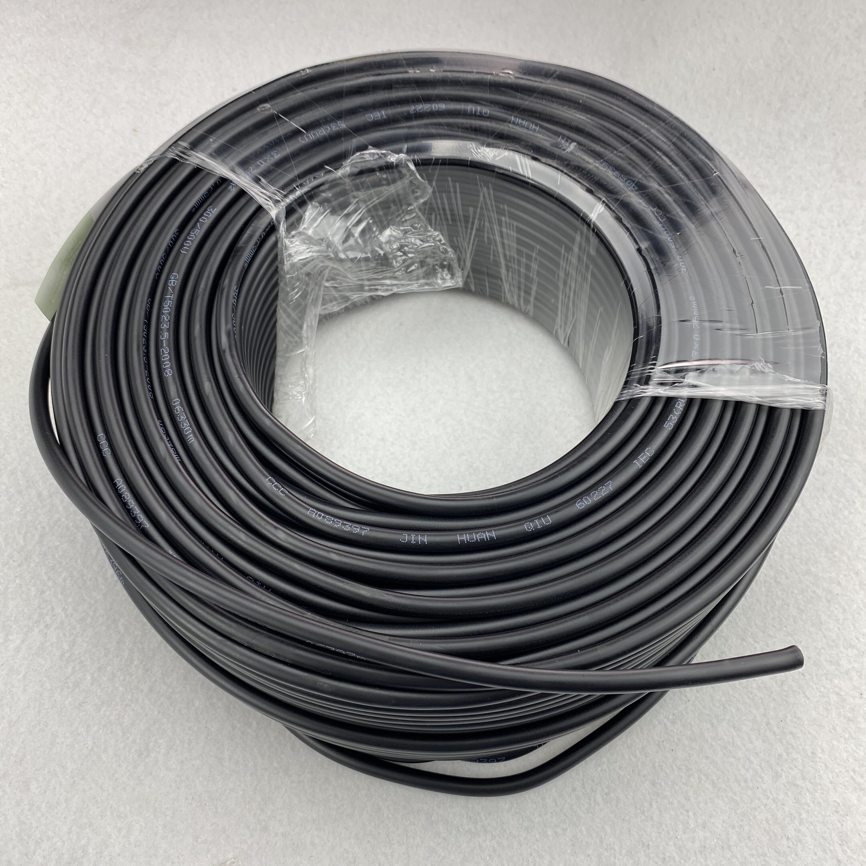 100m/roll 3core BLACK PVC covered round cable,18AW... – Vicedeal