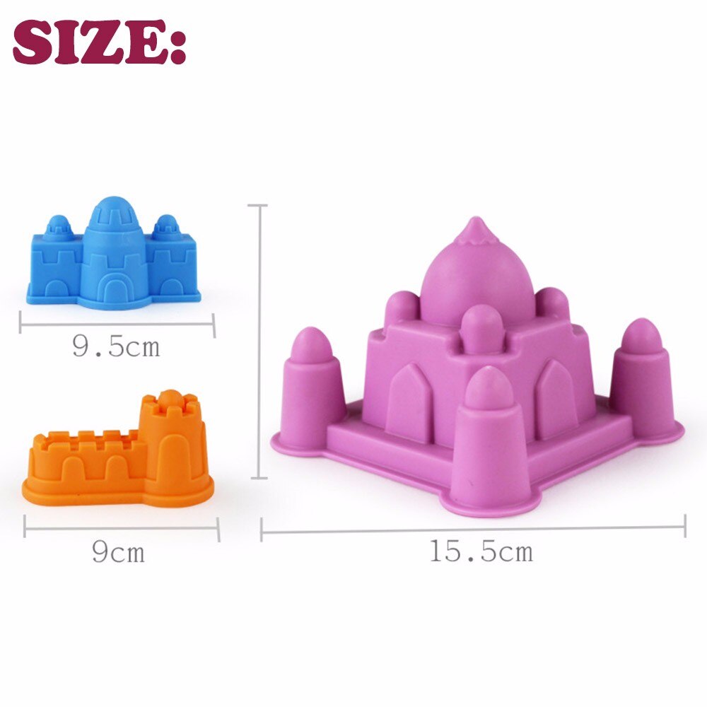 6Pcs Sand Sandbeach Castle Model Kids Beach Castle... – Grandado