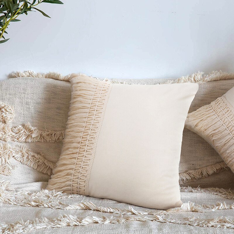 Pure Cotton Beige Pillow Case American Pastoral Sm... – Grandado