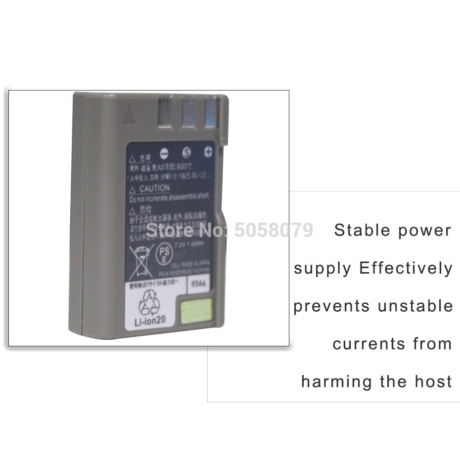 EN-EL9a ENEL9a Battery 1080mAh For Nikon D60 D5000... – Grandado