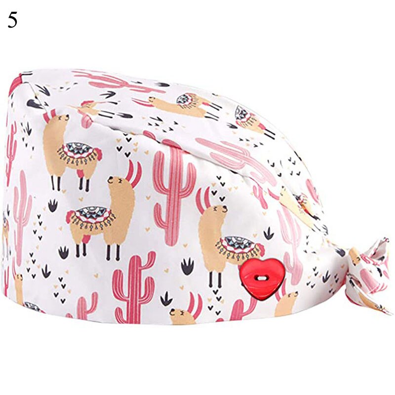 Print Nurse Hats for Women Cotton Sweat-absorbent ... – Grandado