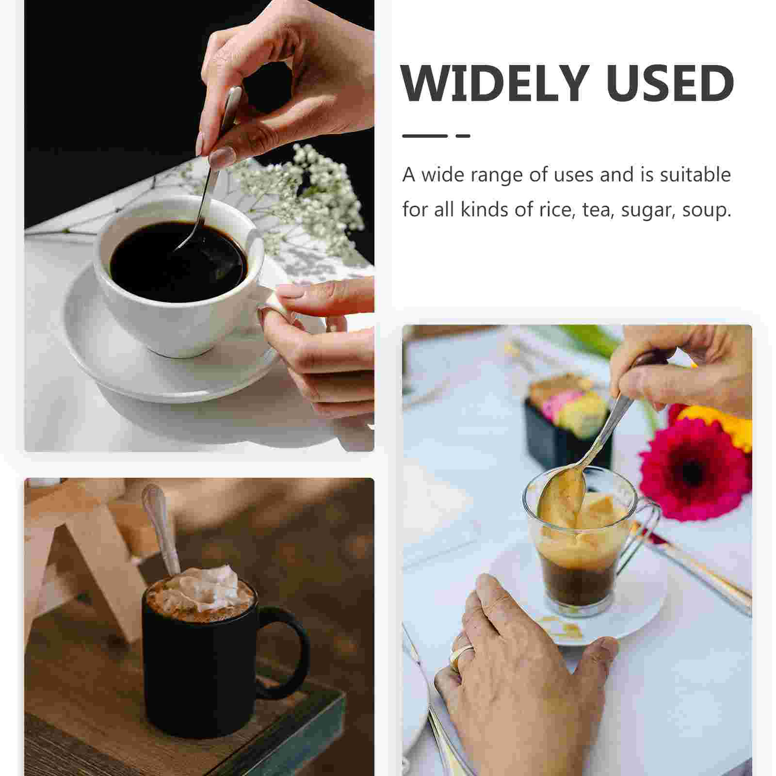 6pcs Breakfast Spoons Spoons Soup Spoon Porridge S... – Vicedeal