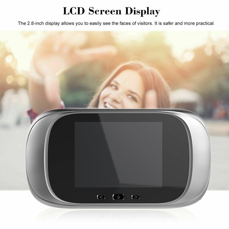 Digital Doorbell Viewer 2.8Inch LED Sn 90 Degree Electronic Peephole ...