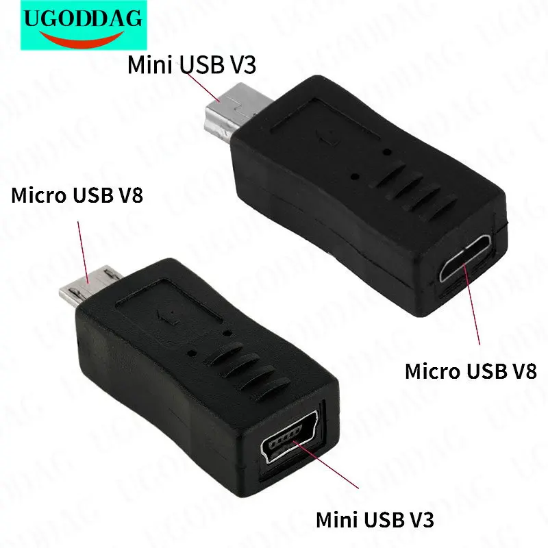 Micro USB Female to Mini USB Male Adapter Charger ... – Vicedeal