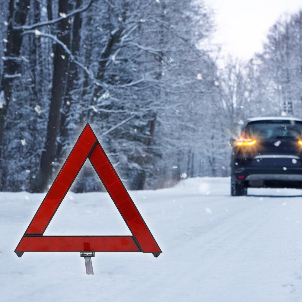 Car Warning Tripod Foldable Standing Red Sign Tria... – Grandado