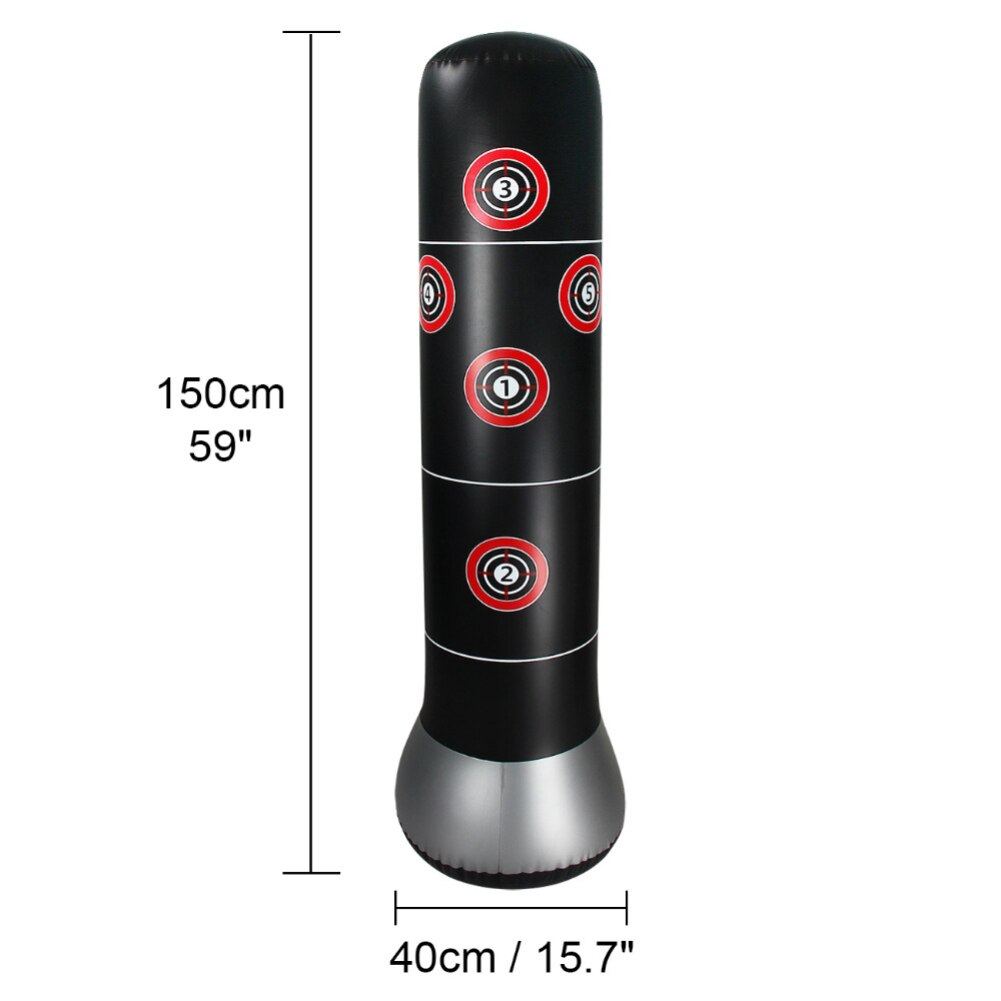 Boxing Punching Bag 160cm Inflatable Free-Stand Tu... – Grandado