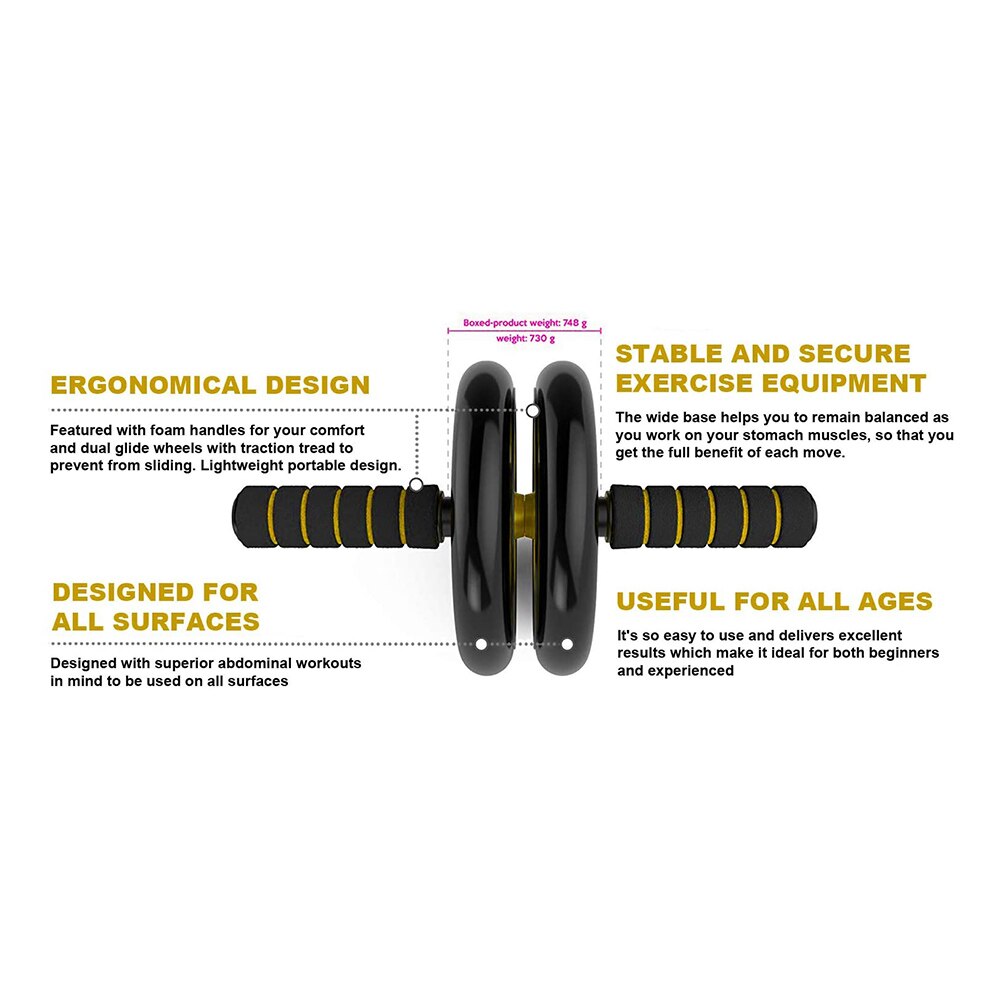 Home Gym Oefening Wiel Fitness Buikspier Training ... – Grandado