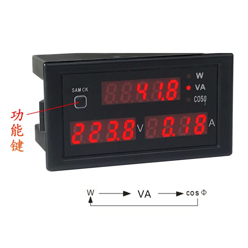 DYKB AC 110V 220V 380V 100A voltage current Watt p... – Vicedeal