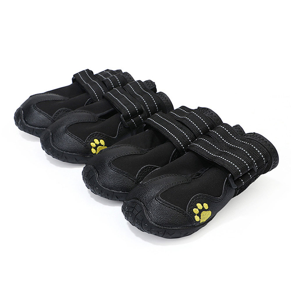 4pcs Dog Boots Waterproof Dog Shoes Dog Booties wi... – Grandado
