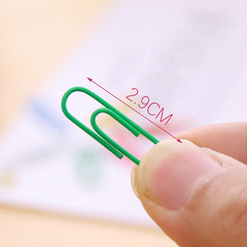 2.9CM Rainbow Colored Paper Clip Bookmarks Metal C... – Grandado