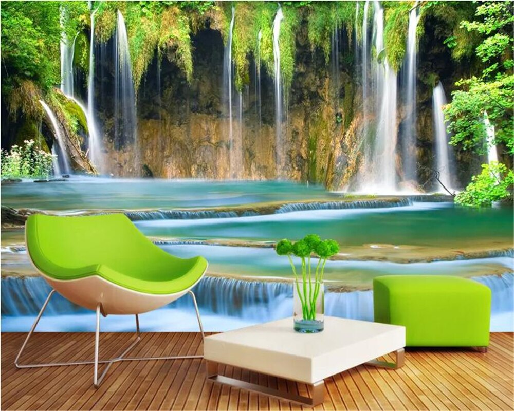 Beibehang Custom 3d behang muur waterval stereo la... – Vicedeal