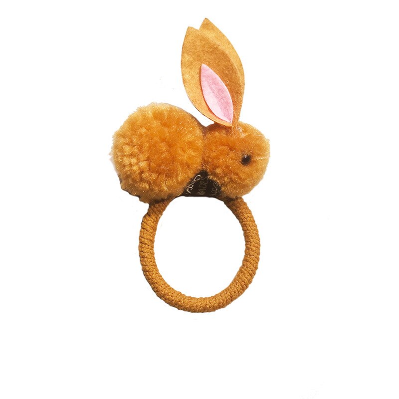 Leuke Dier Haar Bal Konijn Haar Ring Vrouwelijke R... – Grandado