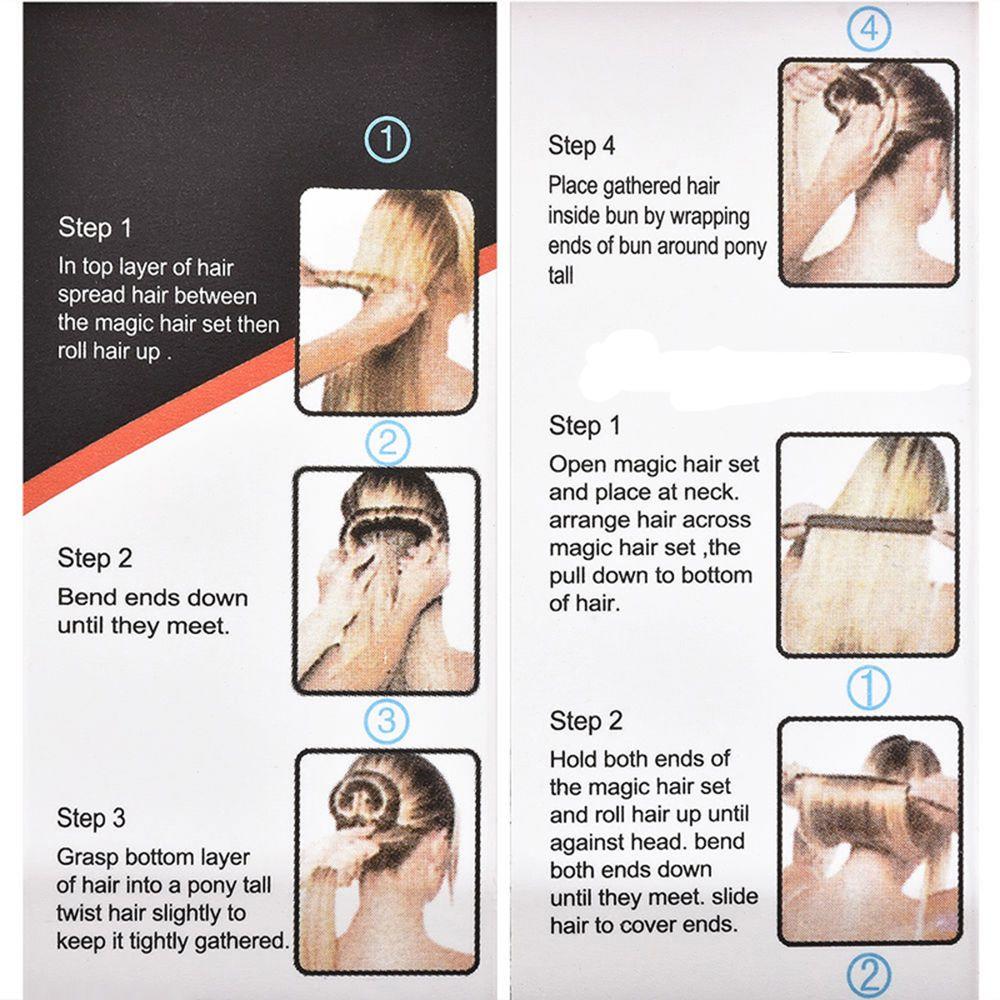 Women DIY Hair Styling Bun Maker Donut Former Foam... – Vicedeal