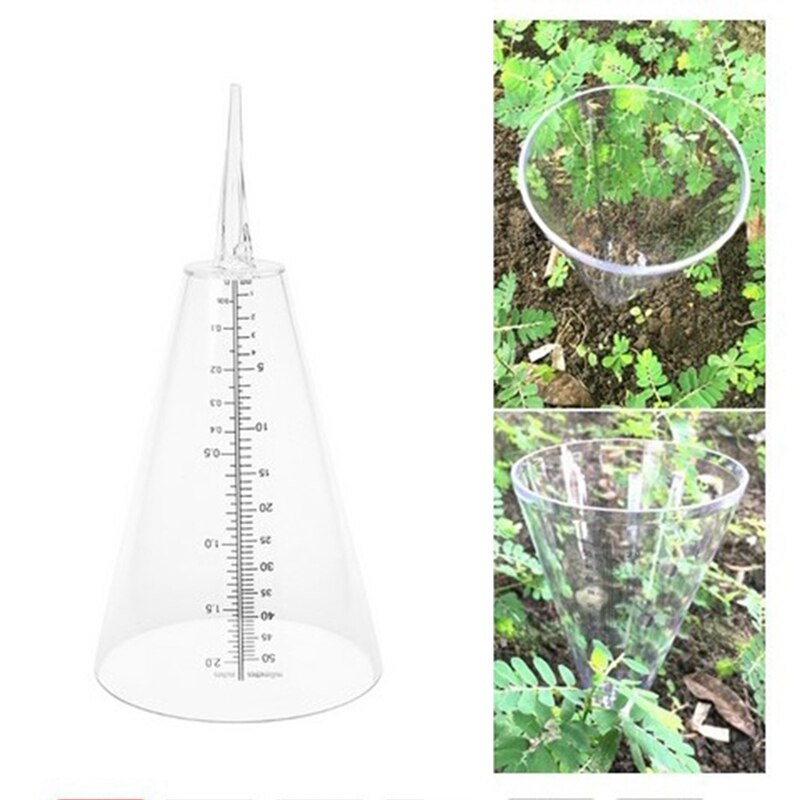 Conical Rain Meter Gauge Plastic Transparent Measu... – Grandado