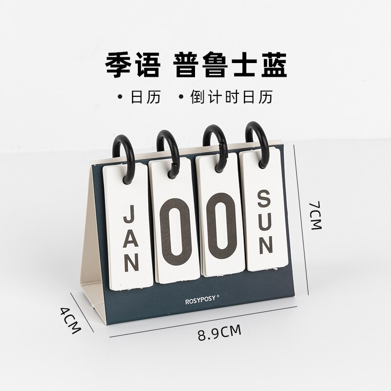 calendar Mini flip perpetual calendar Desk calenda... – Vicedeal