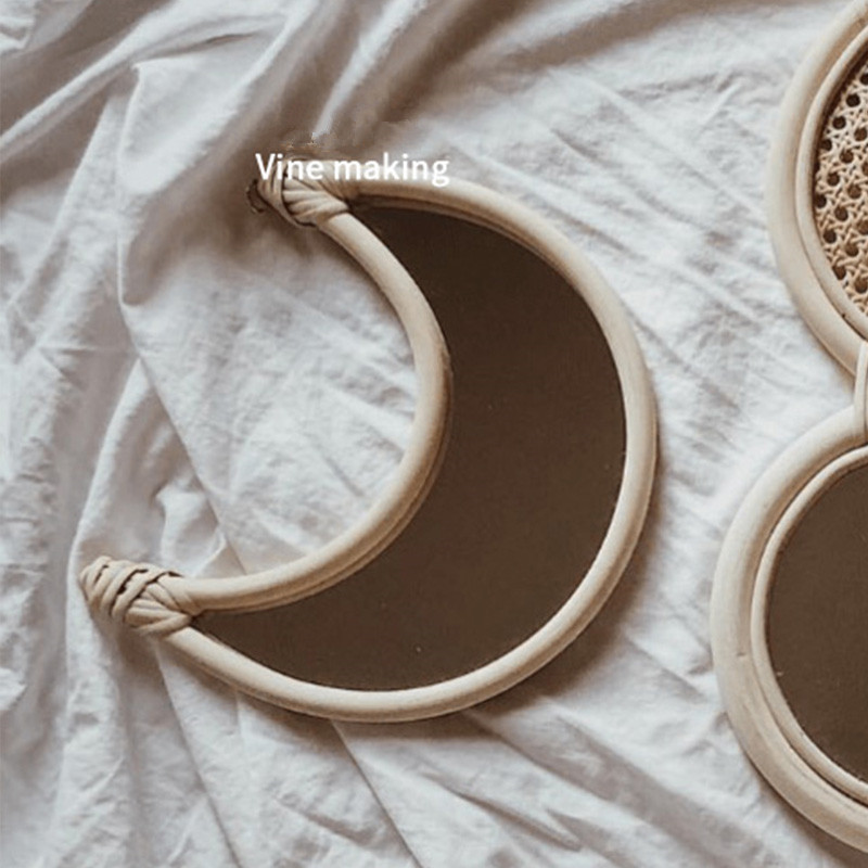 Rotan Muur Spiegel Decoratie Maison Nordic Koreaan... – Grandado