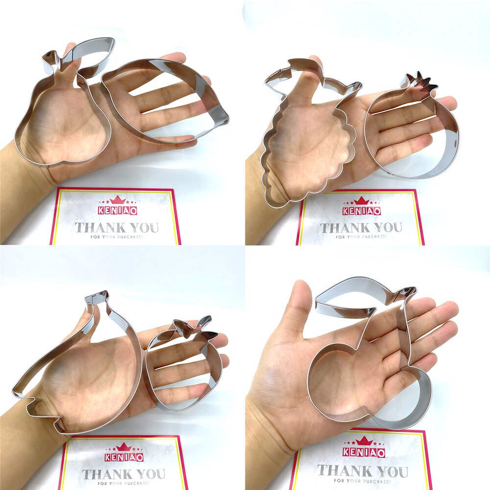 KENIAO Fruit Cookie Cutter - Strawberry, Pear, Lem... – Grandado