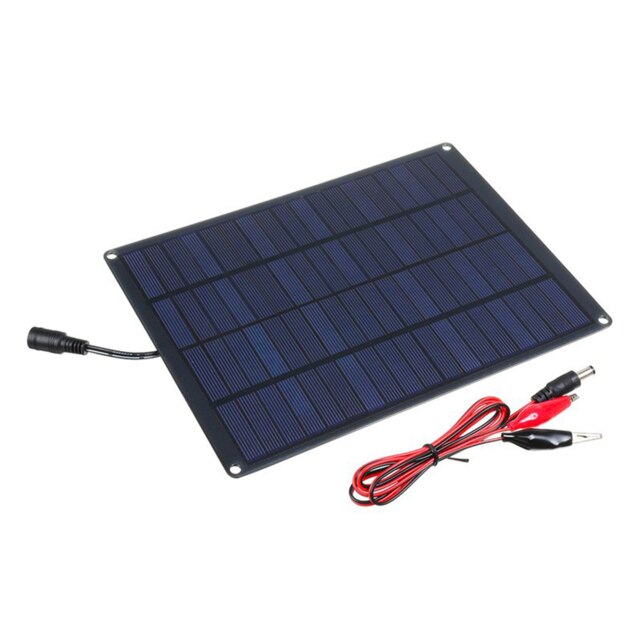20w 18v solcellepanel med batteriklips +10/20/30/5... – Grandado