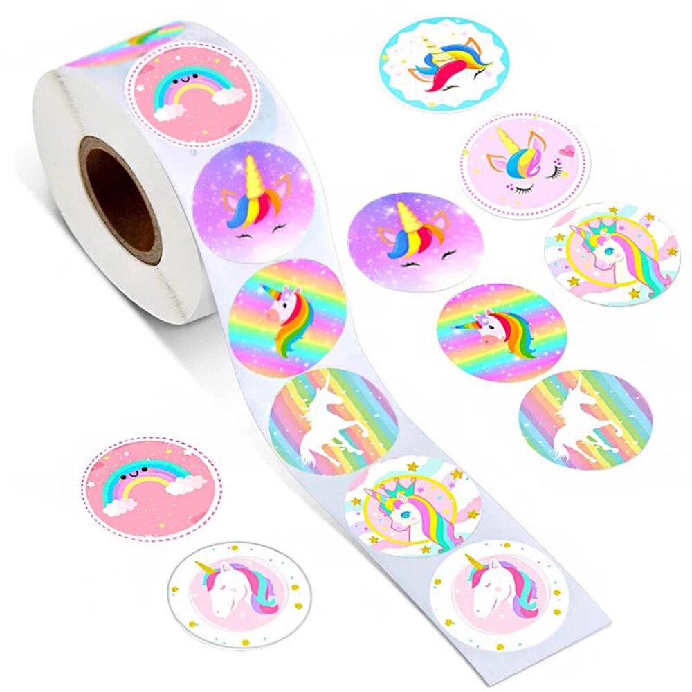 100-500PCS Cute Unicorn Reward Stickers Children G... – Grandado