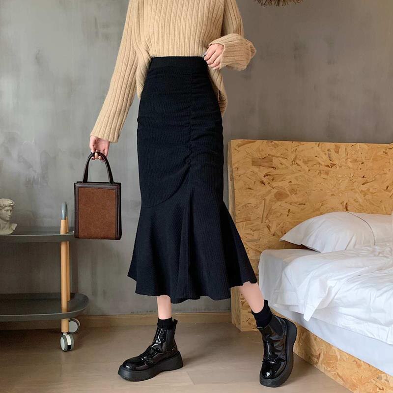 Lucyever Mode Hoge Taille Midi Rokken Voor Vrouwen... – Vicedeal