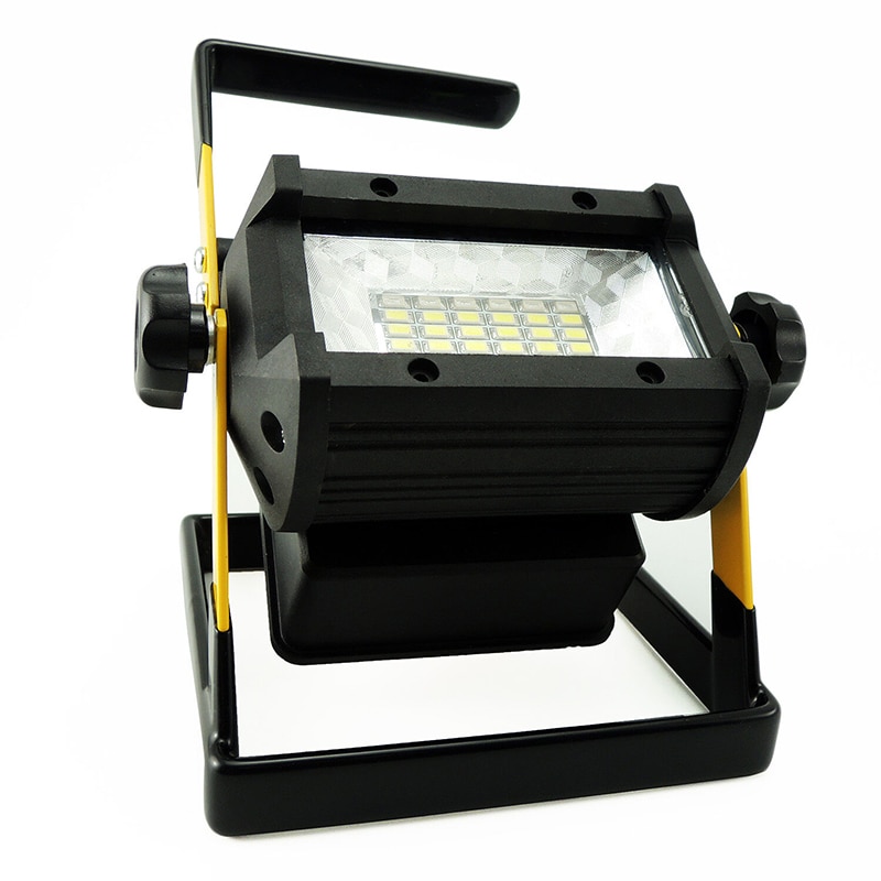 50W Rechargeable Led 2400Lum Floodlight 36LED Port... – Grandado