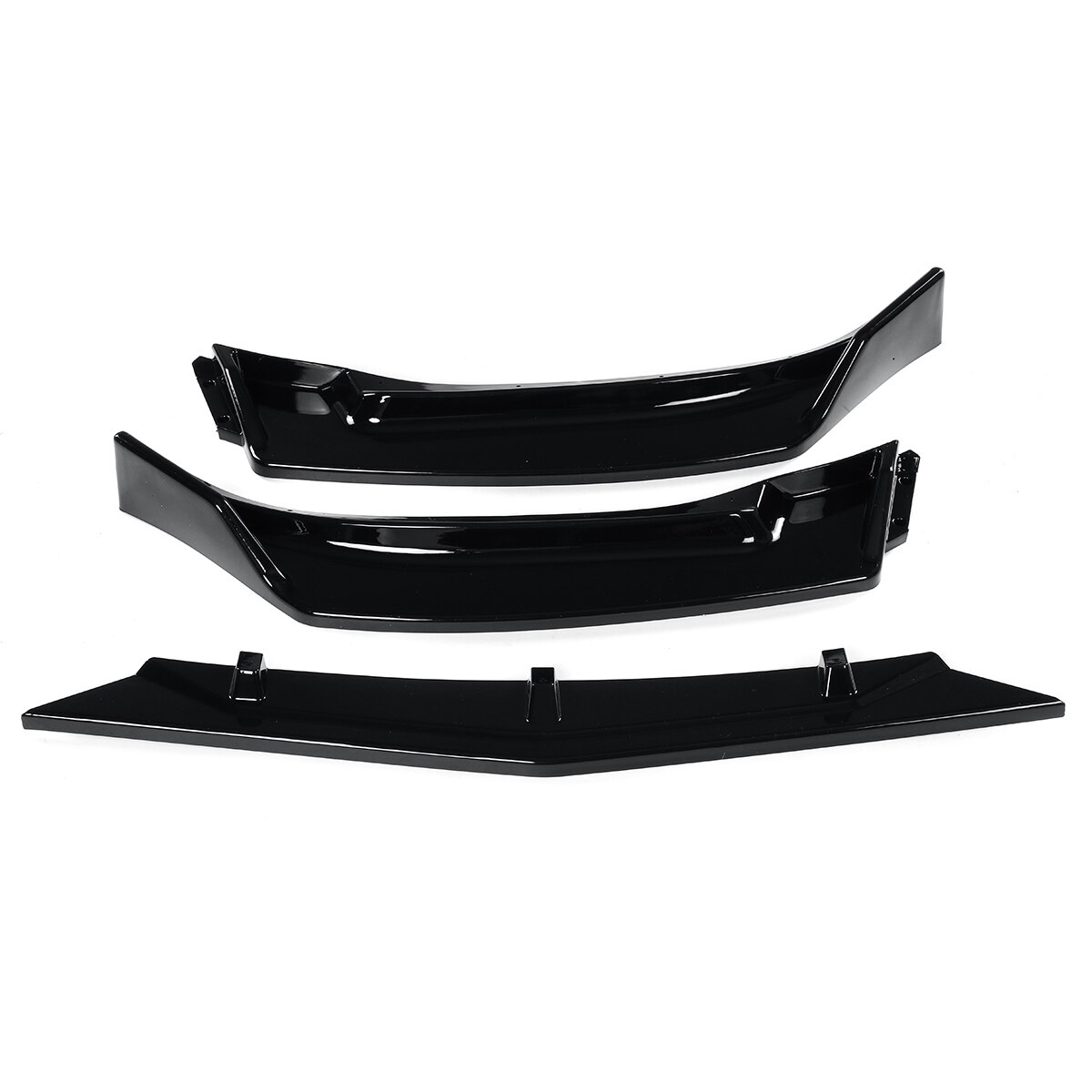 Carbon Fiber Look/Black 3x Car Front Bumper Lip Bo... – Vicedeal