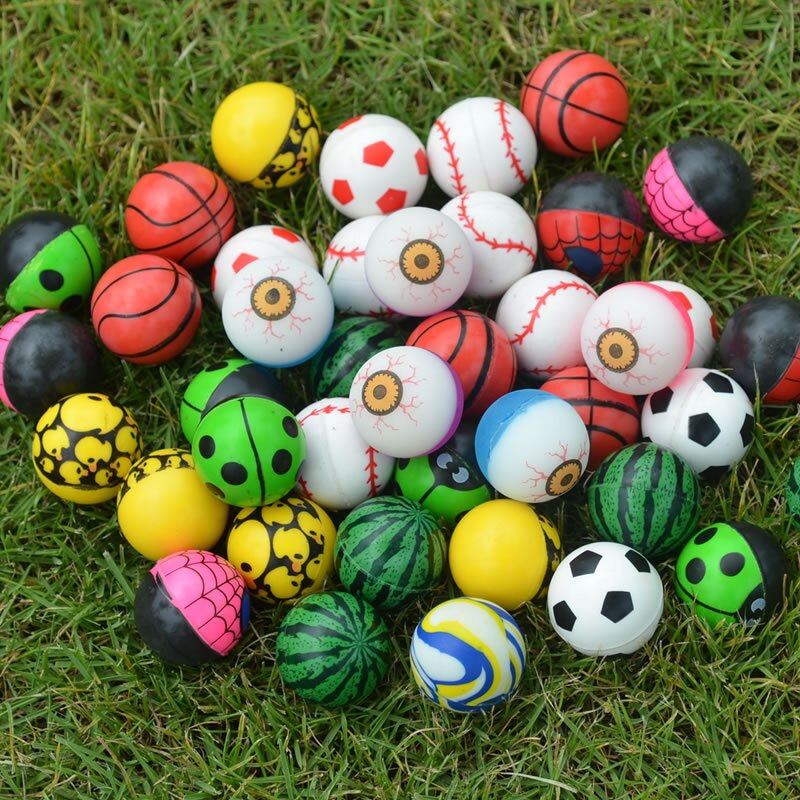 10pcs/lot Funny toy balls mixed Bouncy Ball Solid ... – Vicedeal