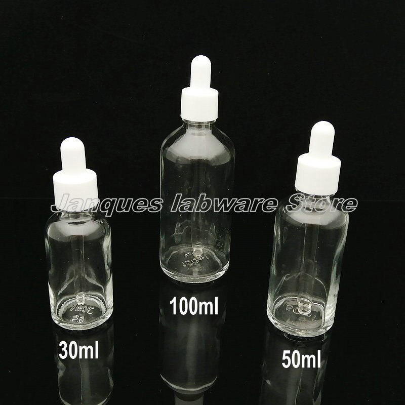 10pcs 5ml to 100ml Transparent Glass Dropper Bottl... – Grandado