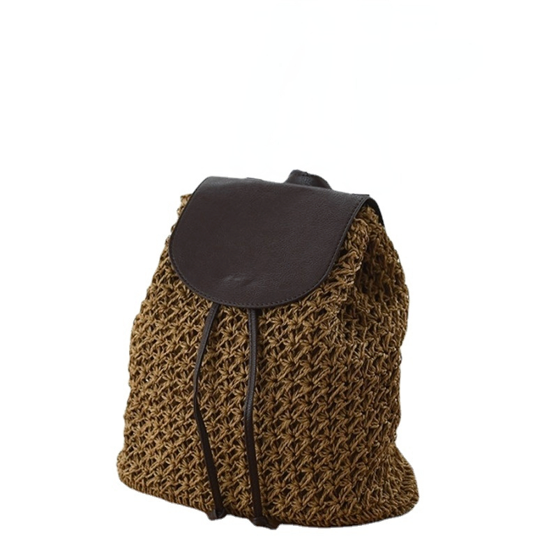 2022 Summer Backpack Students' Straw Woven Bag... – Vicedeal