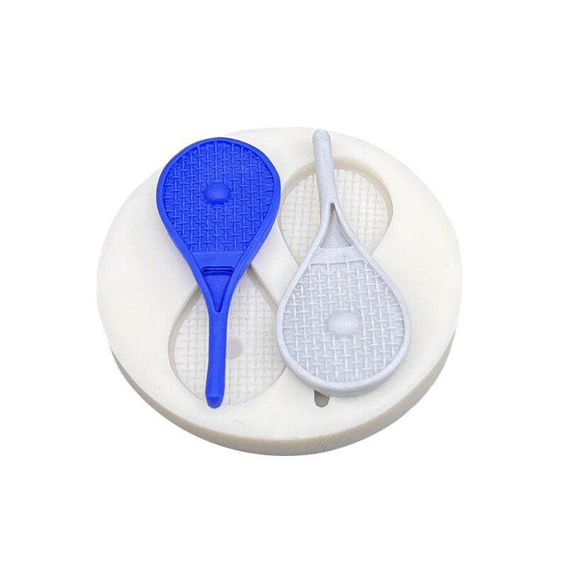 Tennis Racket Silicone Sugarcraft Mold Resin Tools... – Vicedeal