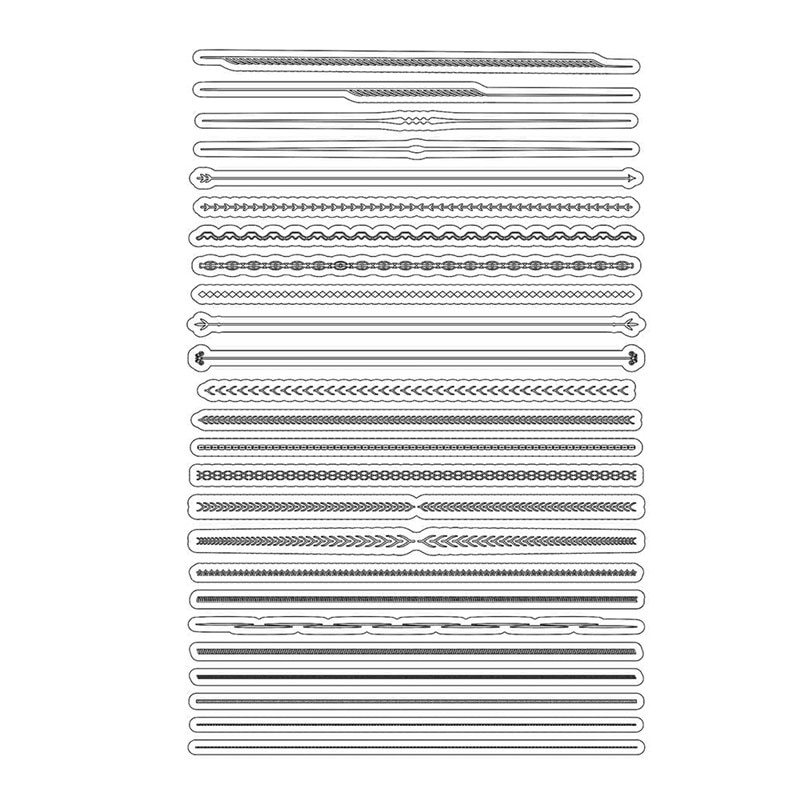 Lychee Leven Geometrische Line Clear Stempel Kant ... – Vicedeal