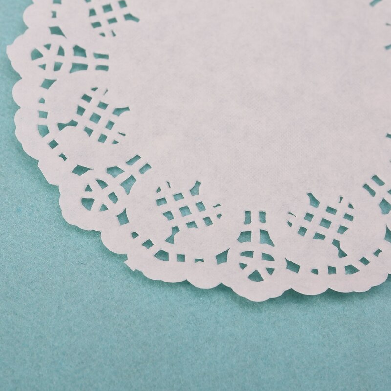 200Pcs Round Lace Paper Mats Coasters Placemats We... – Grandado
